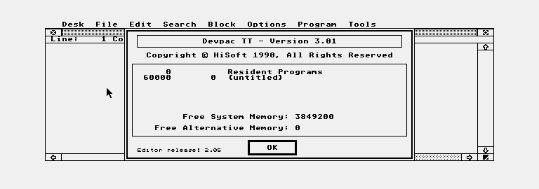 Devpac TT v3.02 (1991-08-06)(HiSoft) - ROMs Atari ST - Atari ST ...